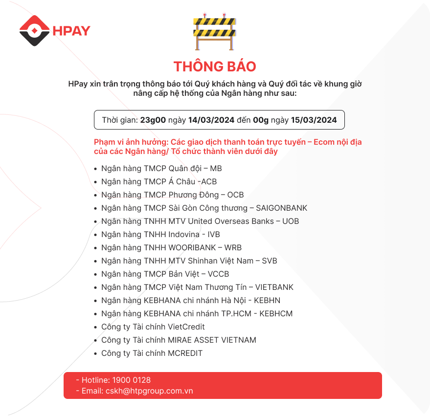 HPay Hỗ trợ thanh toán học phí